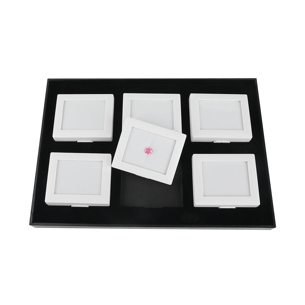 Large Self-Stand Diamond Display Box Tray Set – 6-Piece for Elegant ...