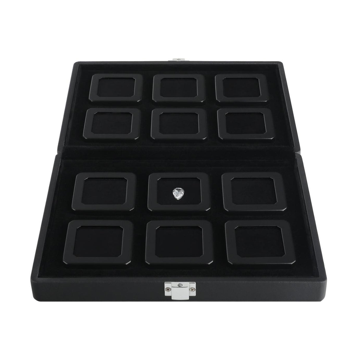 DK21664-12N Diamond Display Boxes in a Luxurious Lockable Case – GemTrue